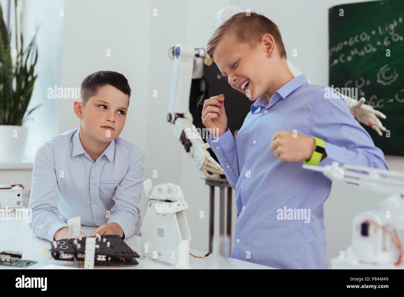 Children having lesson hi-res stock photography and images - Alamy