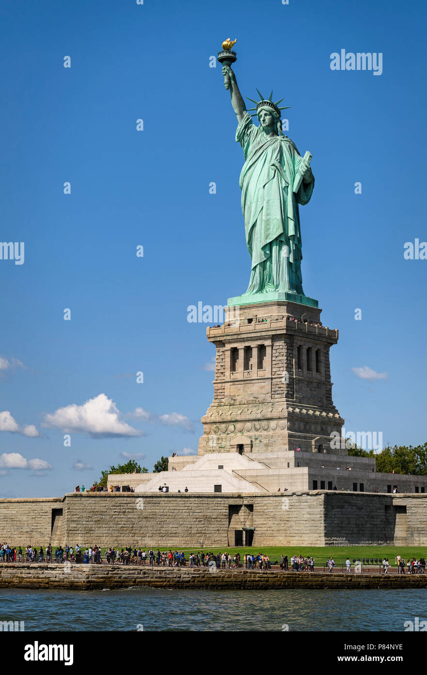 Statue of Liberty on Liberty Island in New York Stock Photo - Alamy
