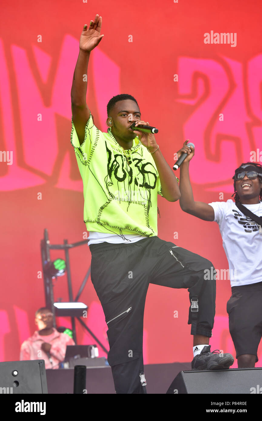 Not3s performing on the third day of the Wireless Festival, in Finsbury ...