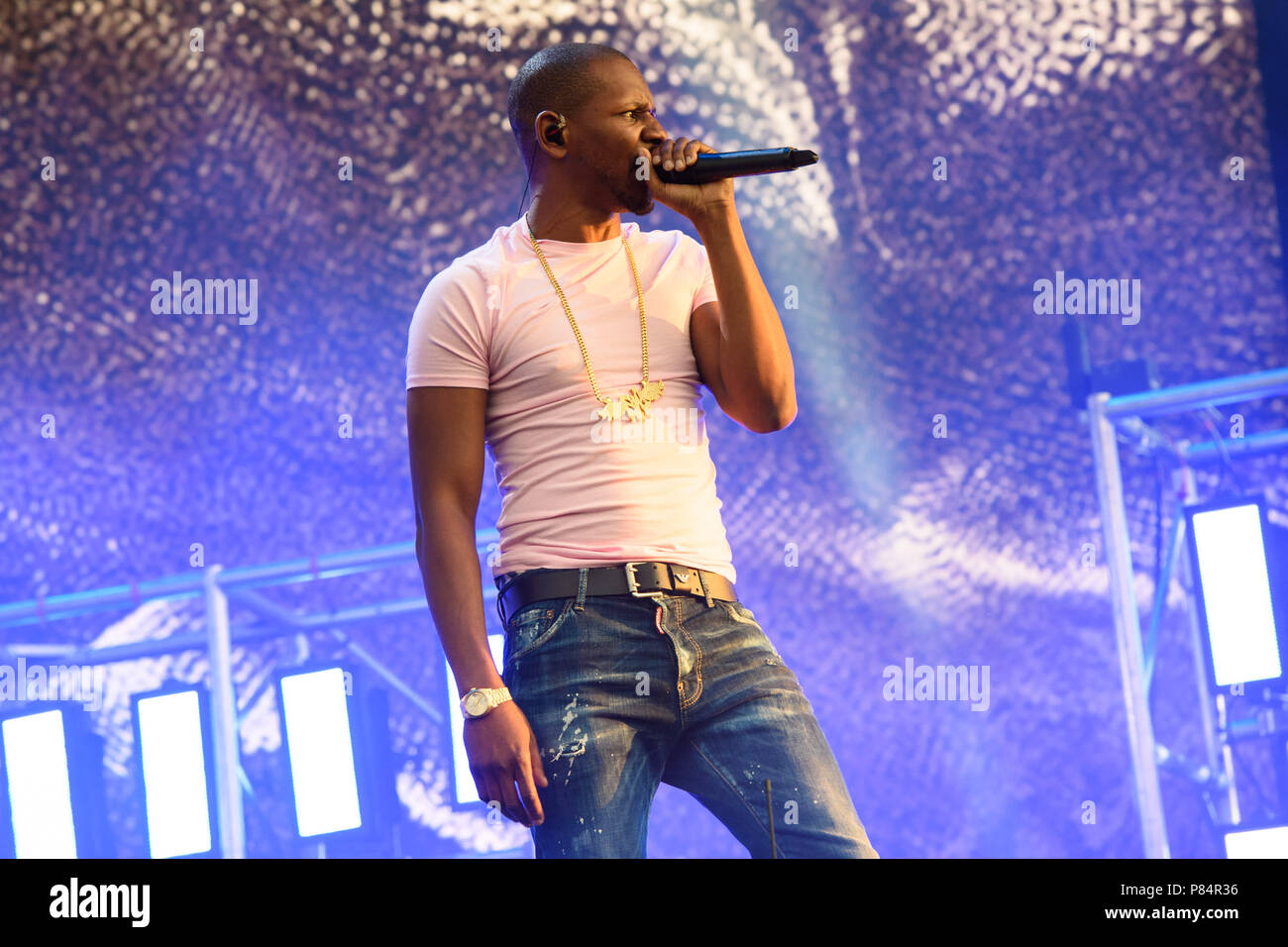 Giggs performing on third day wireless festival hi-res stock ...