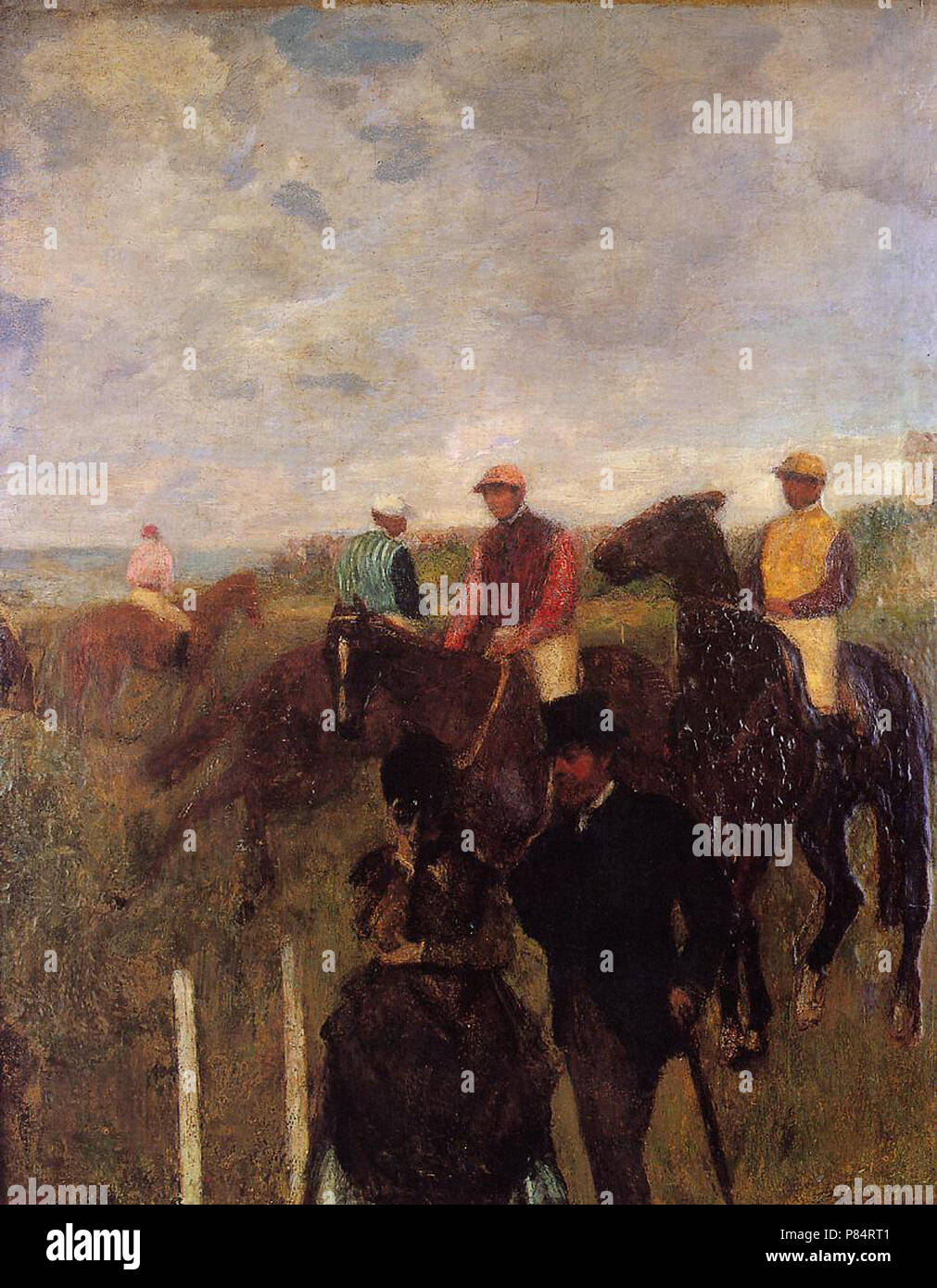 Edgar Degas - At the Races 1 1868-72 Stock Photo - Alamy