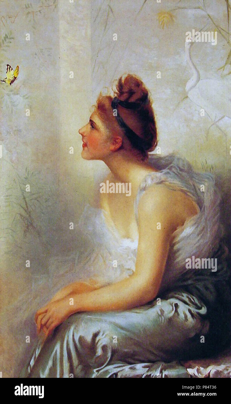 Corcos Vittorio Matteo - the Beauty and the Butterfly Stock Photo - Alamy