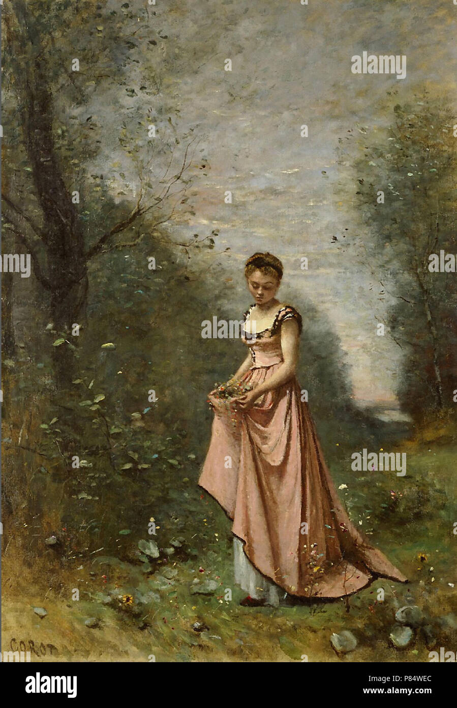 Corot Jean Baptiste Camille - the Springtime of Life Stock Photo - Alamy