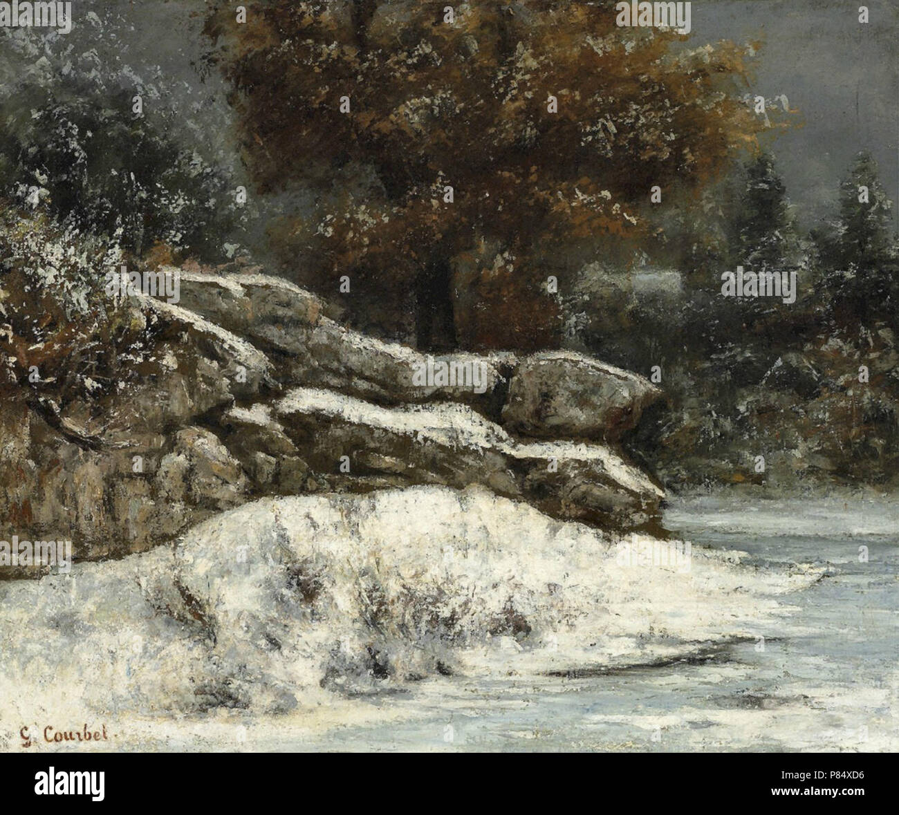 Courbet Gustave - L 'hiver Stock Photo - Alamy