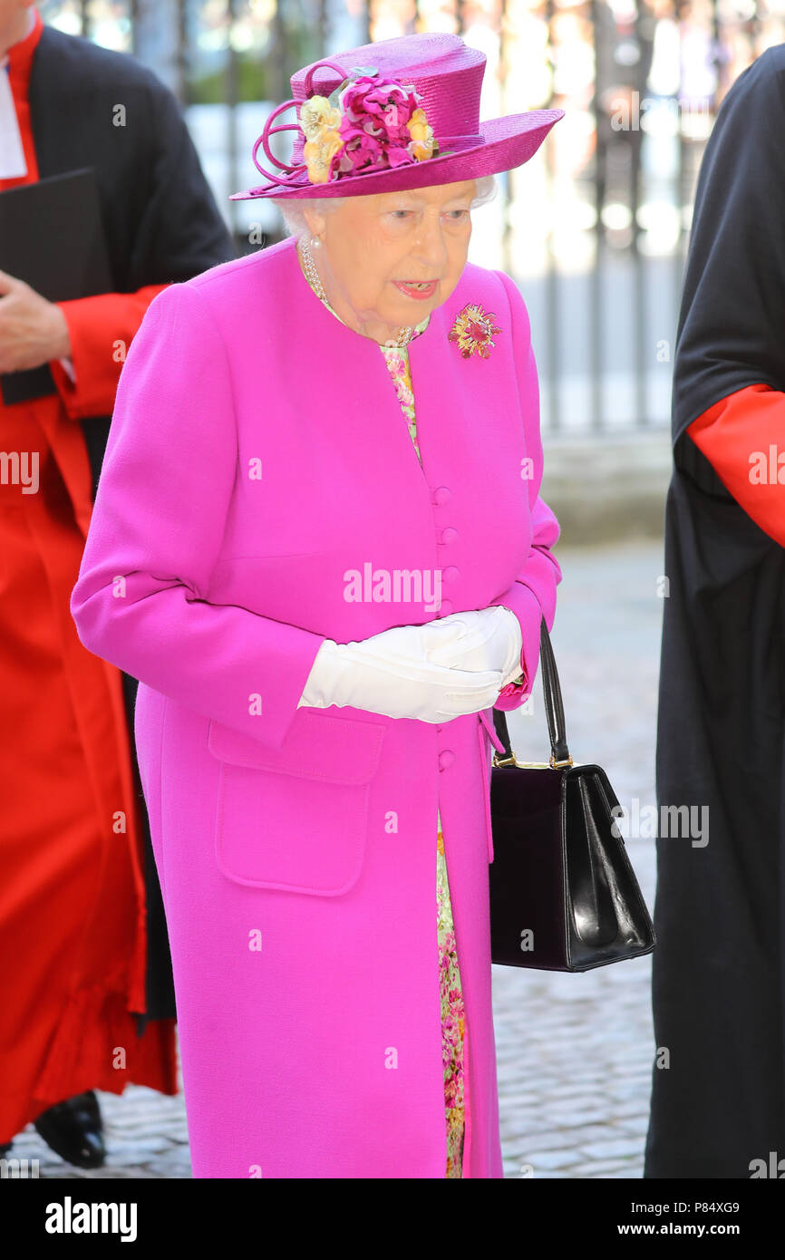 Her Majesty The Queen, accompanied by His Royal Highness The Prince of ...