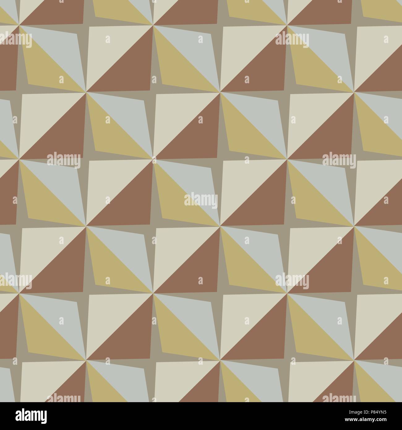 Vector papper stickers cut-out tile retro beige seamless pattern Stock ...