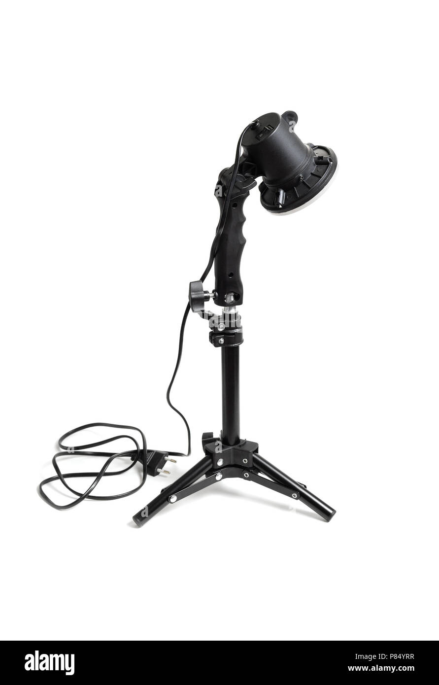 Compact LED light for photography. Isolated on white background Stock ...