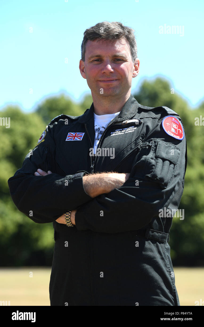 Embargoed to 0001 Tuesday July 10 Squadron Leader Andy Millikin, the ...