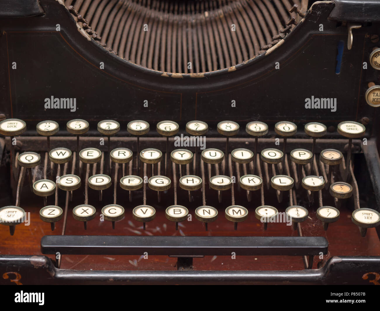 Old typewriter keyboard Stock Photo - Alamy