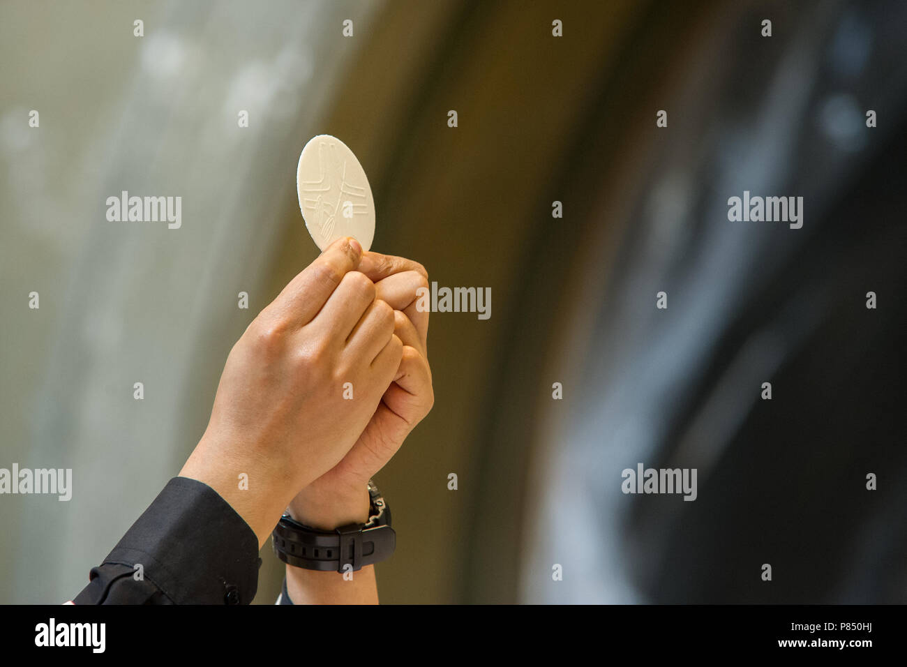 Catholic priest confession hi-res stock photography and images - Alamy