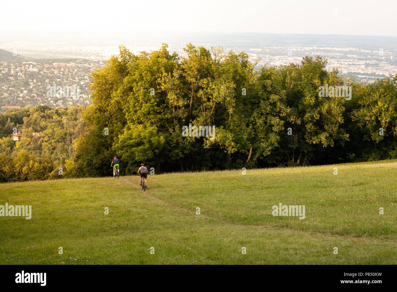 Riding bike down hill hi-res stock photography and images - Alamy