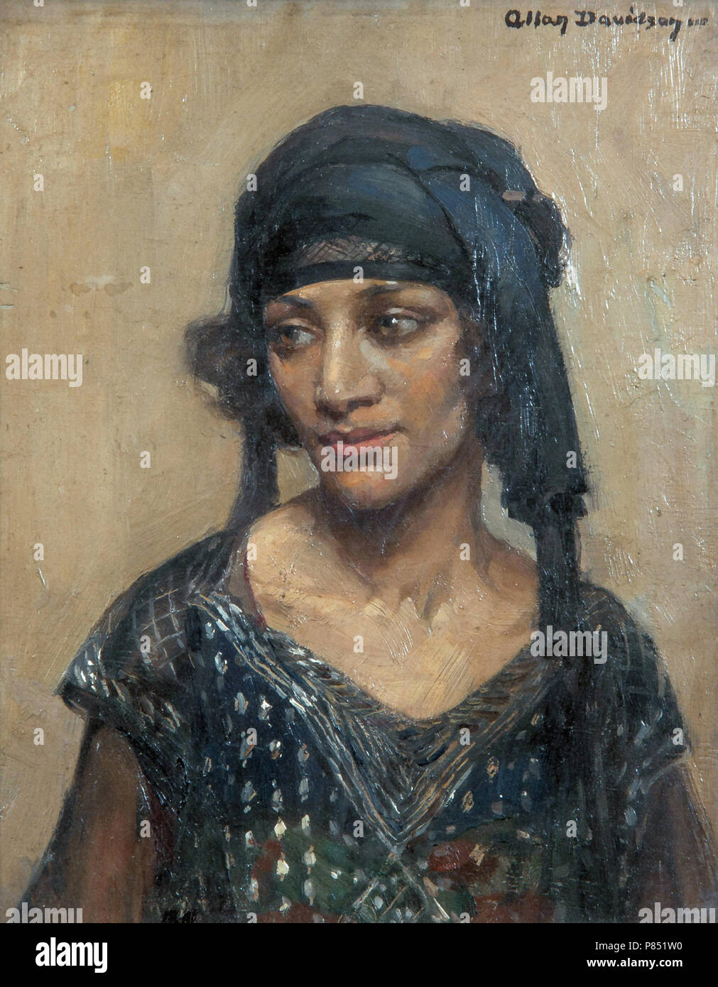 Davidson Allan Douglas - Portrait of a Girl in Flapper Dress Stock ...