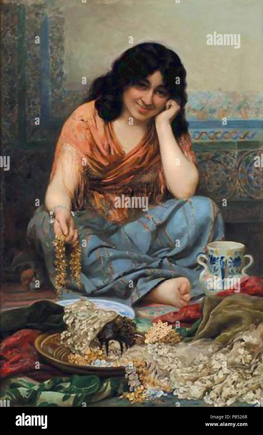 Debat-Ponsan Edouard Bernard - La Belle Ottomane Stock Photo - Alamy