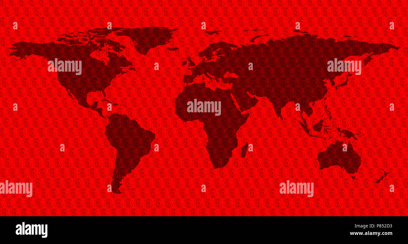 conceptual image of a world map and roses side by side Stock Photo - Alamy