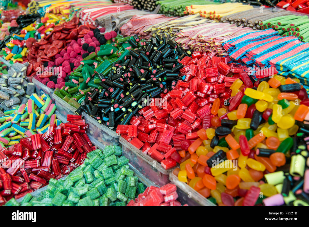 Sweets in market Stock Photo - Alamy