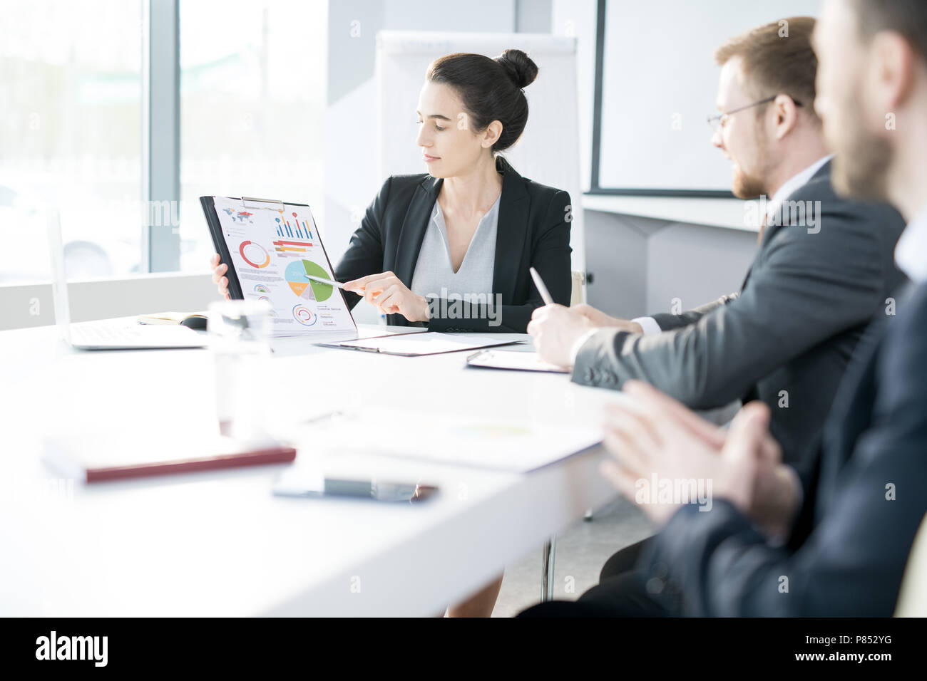 Business Team Meeting in Conference Room Stock Photo - Alamy