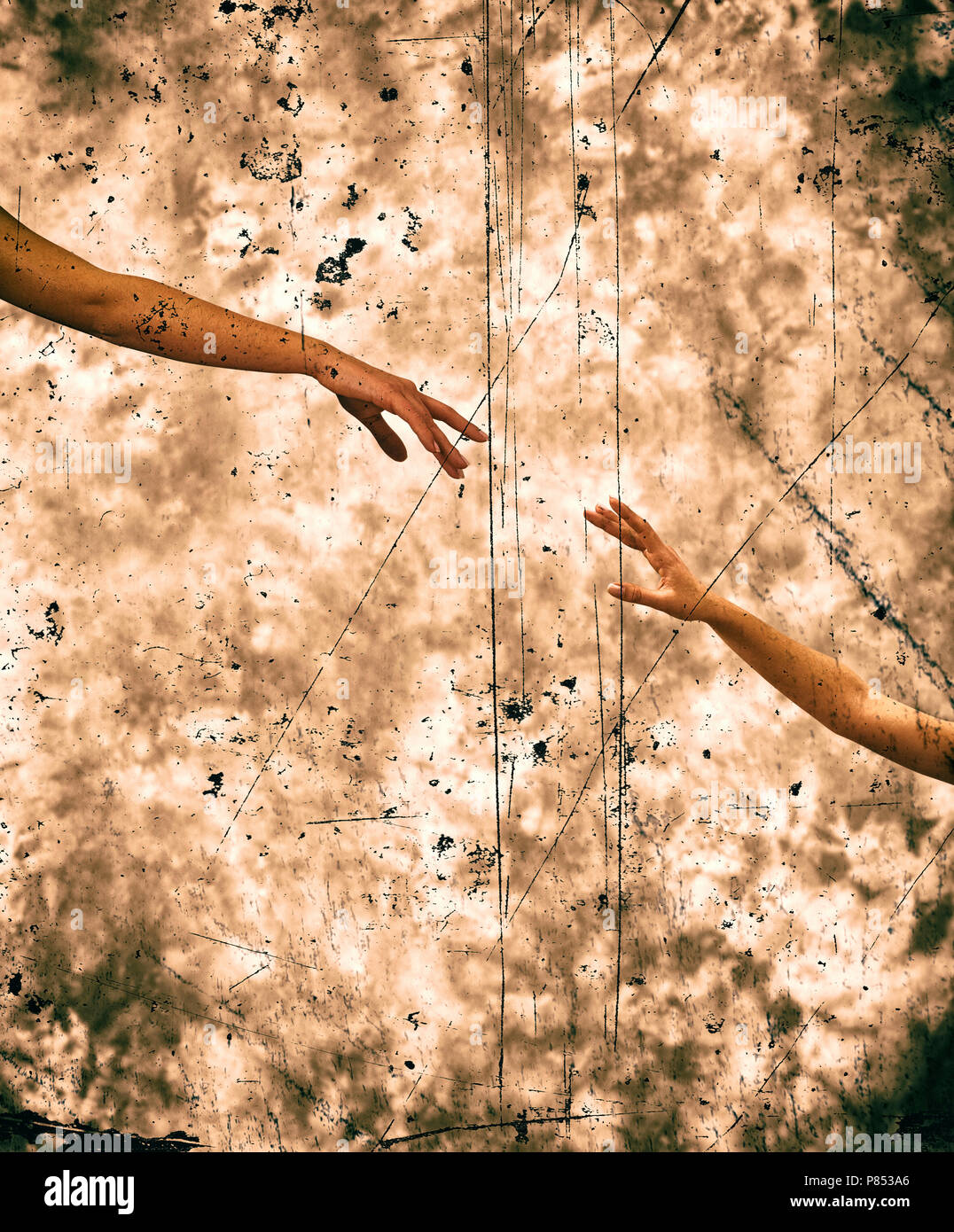 An image of hands reaching each other Stock Photo - Alamy