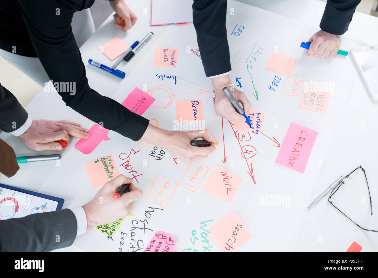 Business People Building Development Strategy Stock Photo - Alamy