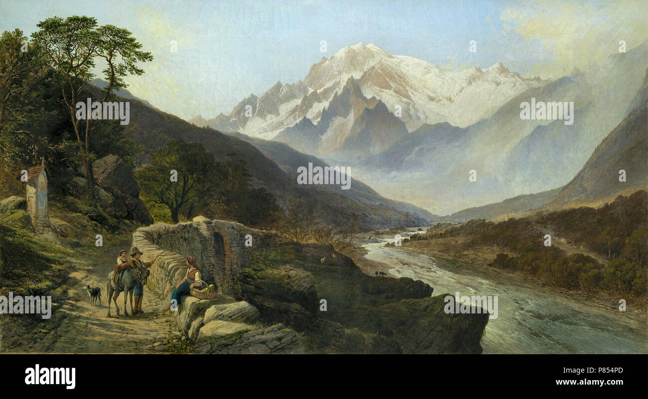 Williams Alfred Walter - a View of the Dolomites Stock Photo - Alamy