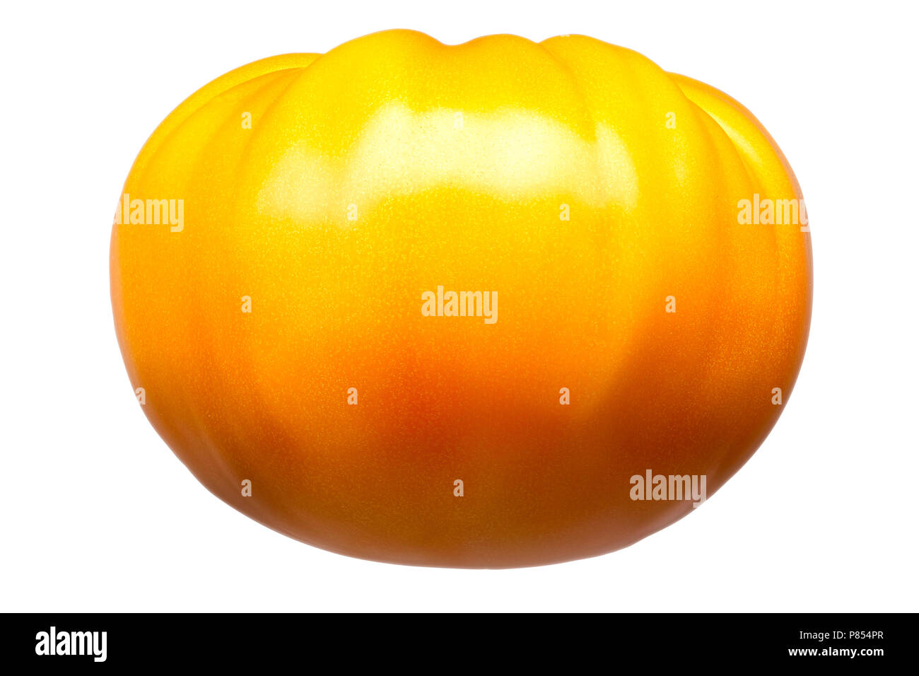 Big yellow tomato isolated on white background Stock Photo - Alamy