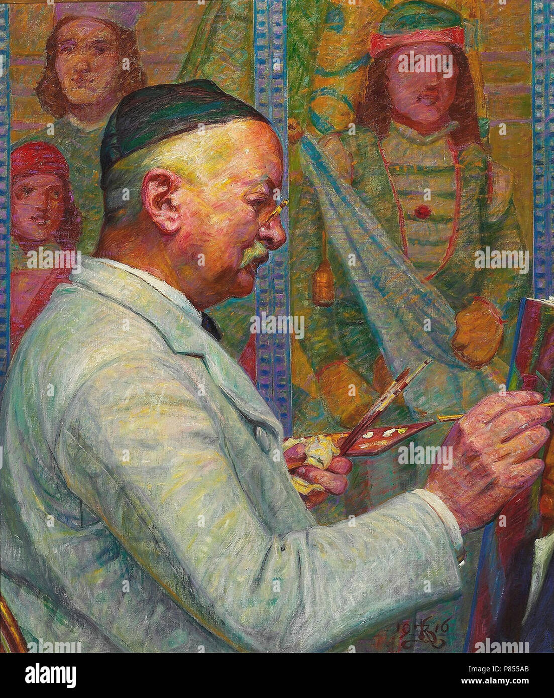 Zahrtmann Kristian - Self Portrait Stock Photo - Alamy