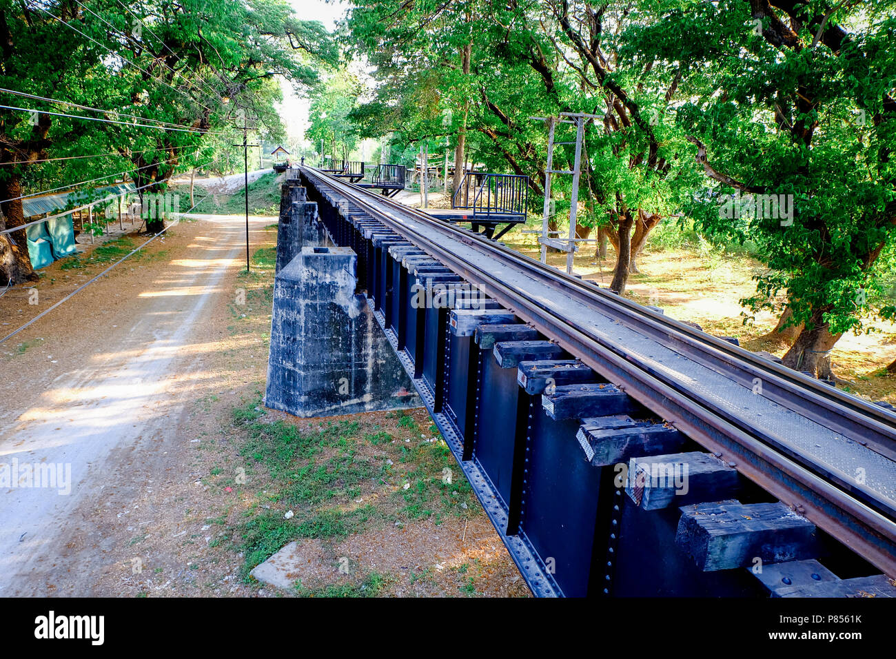 The Bridge of the River Kwai death railway bridge Tham krasae Stock ...