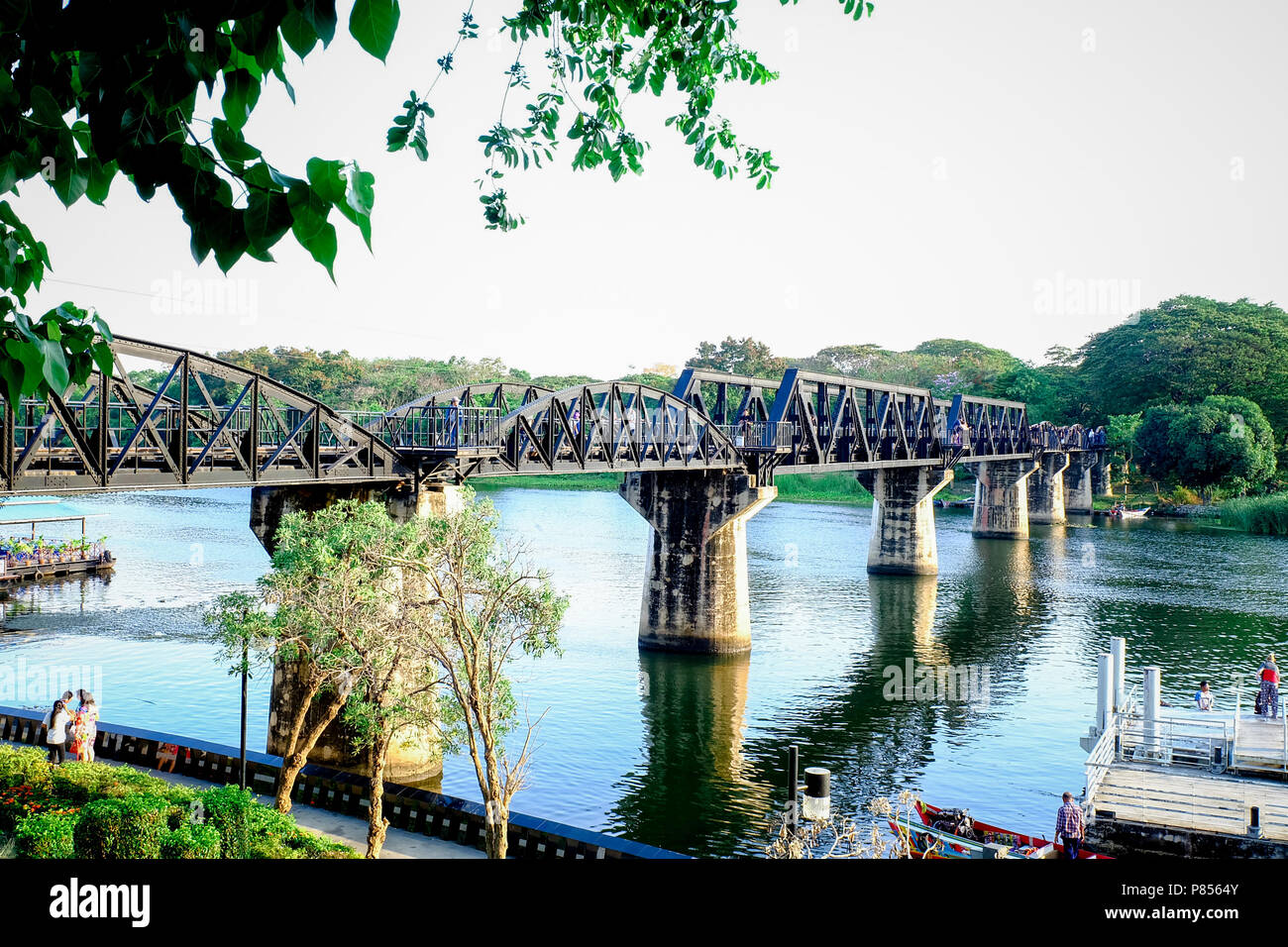 The Bridge of the River Kwai death railway bridge Tham krasae Stock ...