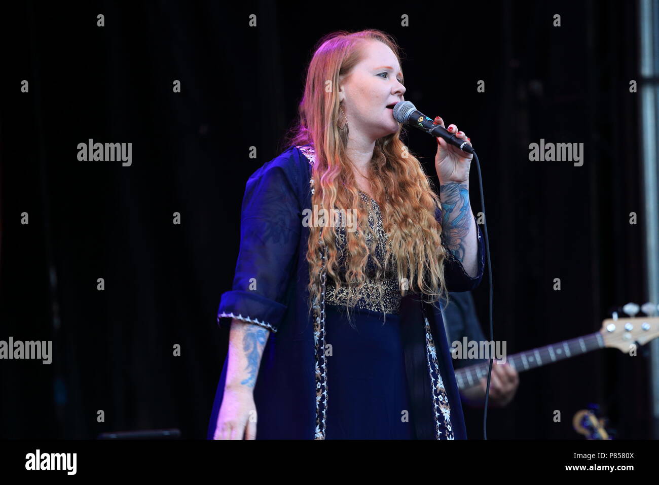 Montreal, Canada. Layla Zoe from B.C. performs on stage at the Montreal ...