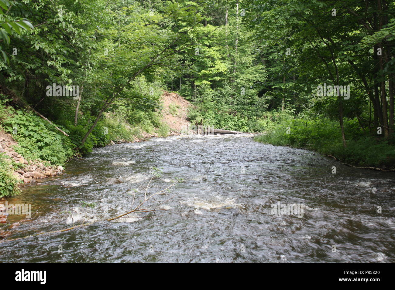 Camping in the U.P. of Michigan Stock Photo - Alamy