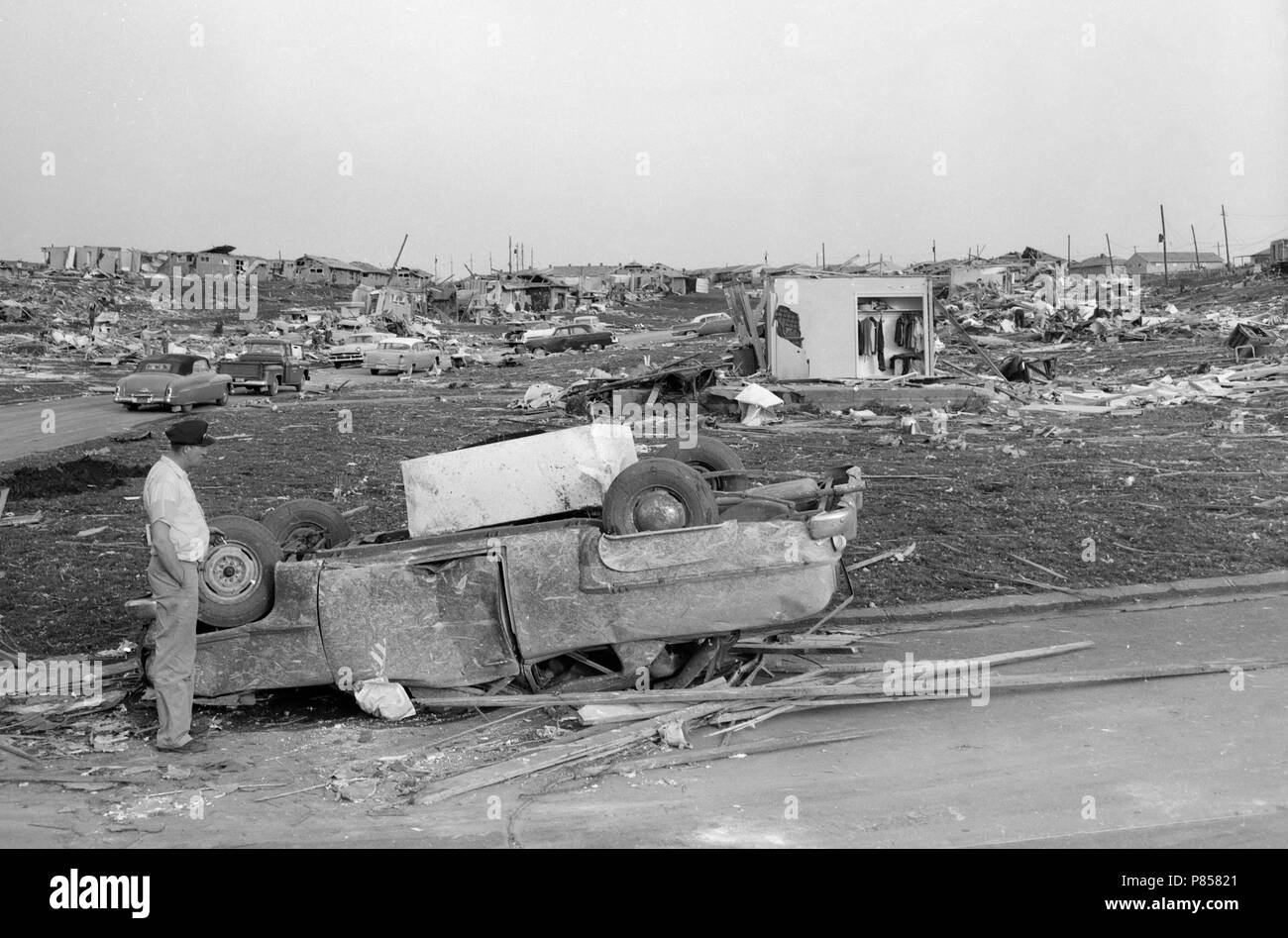 Weather aftermath Black and White Stock Photos & Images - Alamy