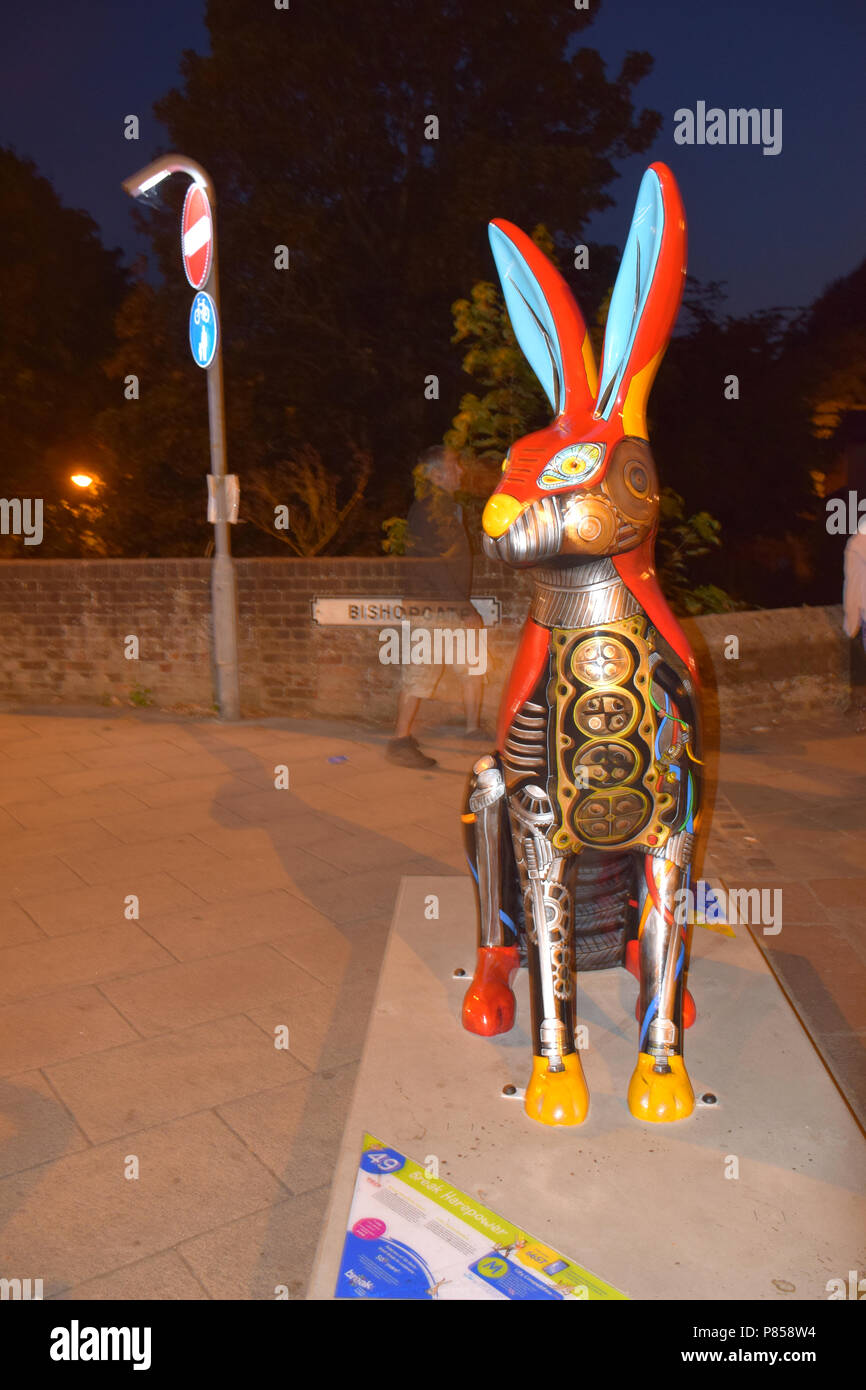 GoGoHares sculpture trail Norwich July 2018. At the end of the summer ...