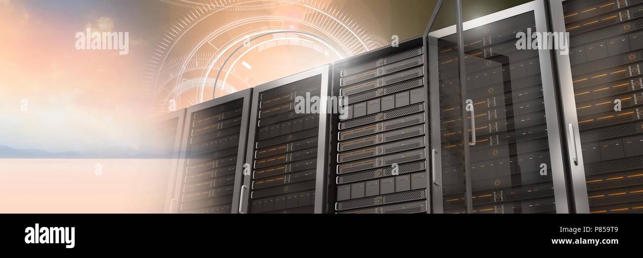 Computer servers and technology information interface transition ...