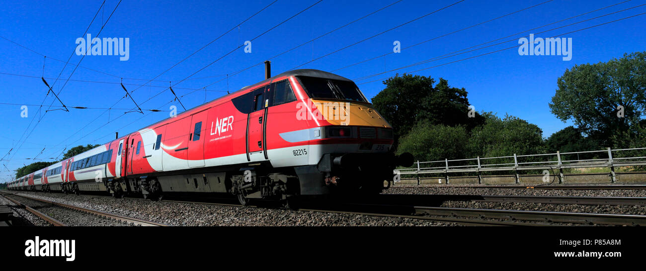 LNER train 82215, London and North Eastern Railway, East Coast Main Line Railway, Peterborough ...