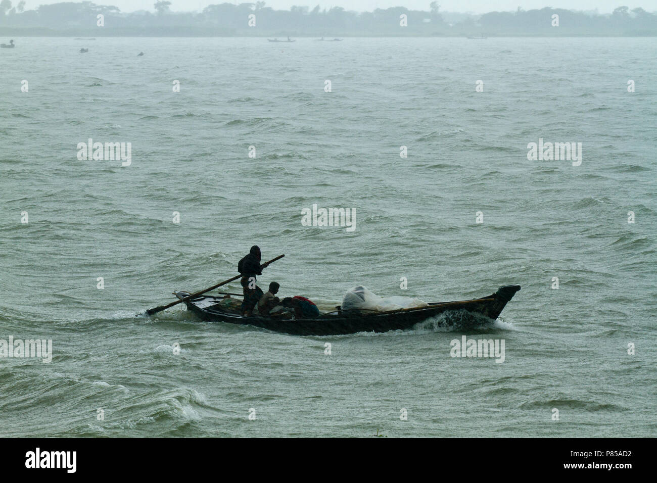 Fishing boat on the meghna river. Chandpur, Bangladesh Stock Photo - Alamy