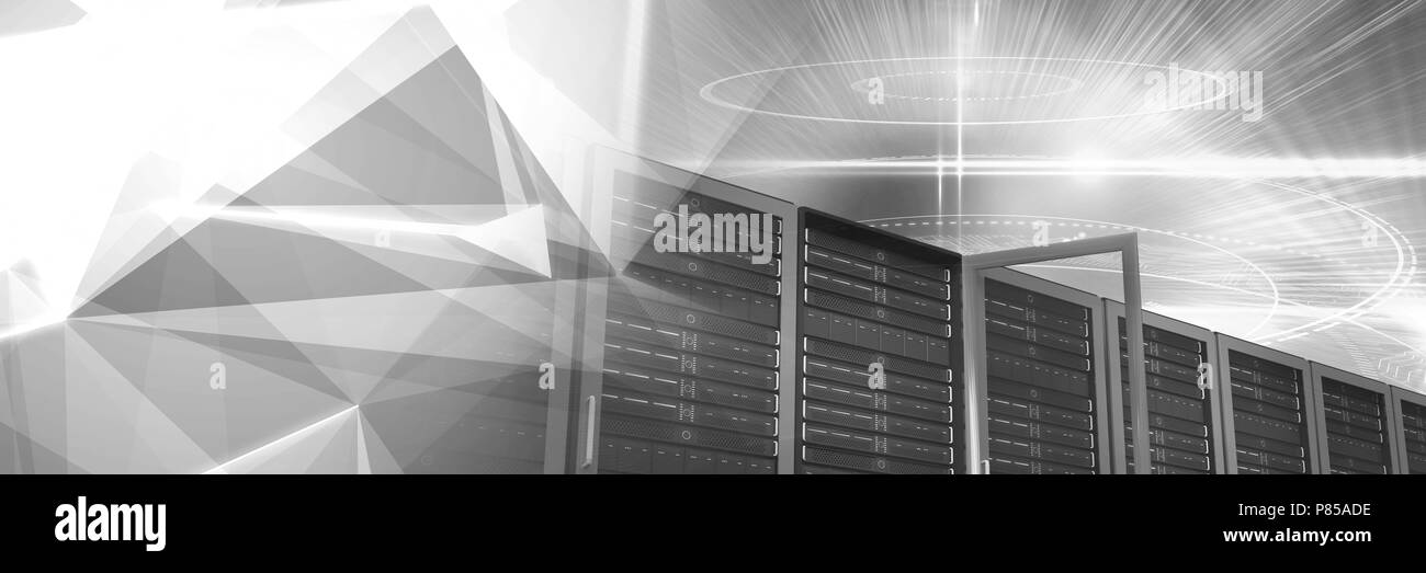 Computer servers and technology information interface transition Stock ...