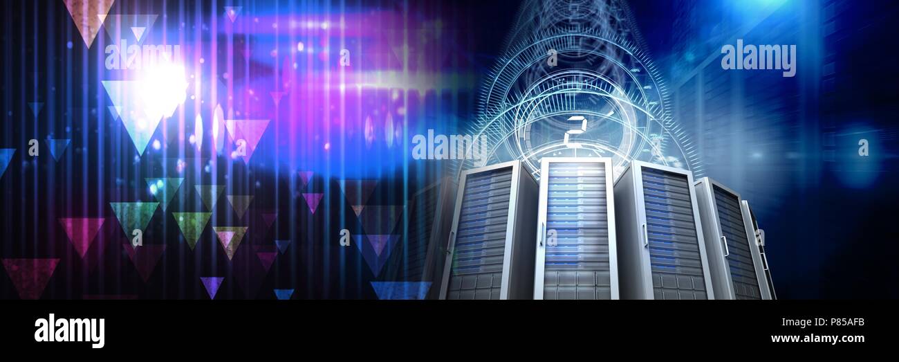 Computer servers and technology information interface transition Stock ...