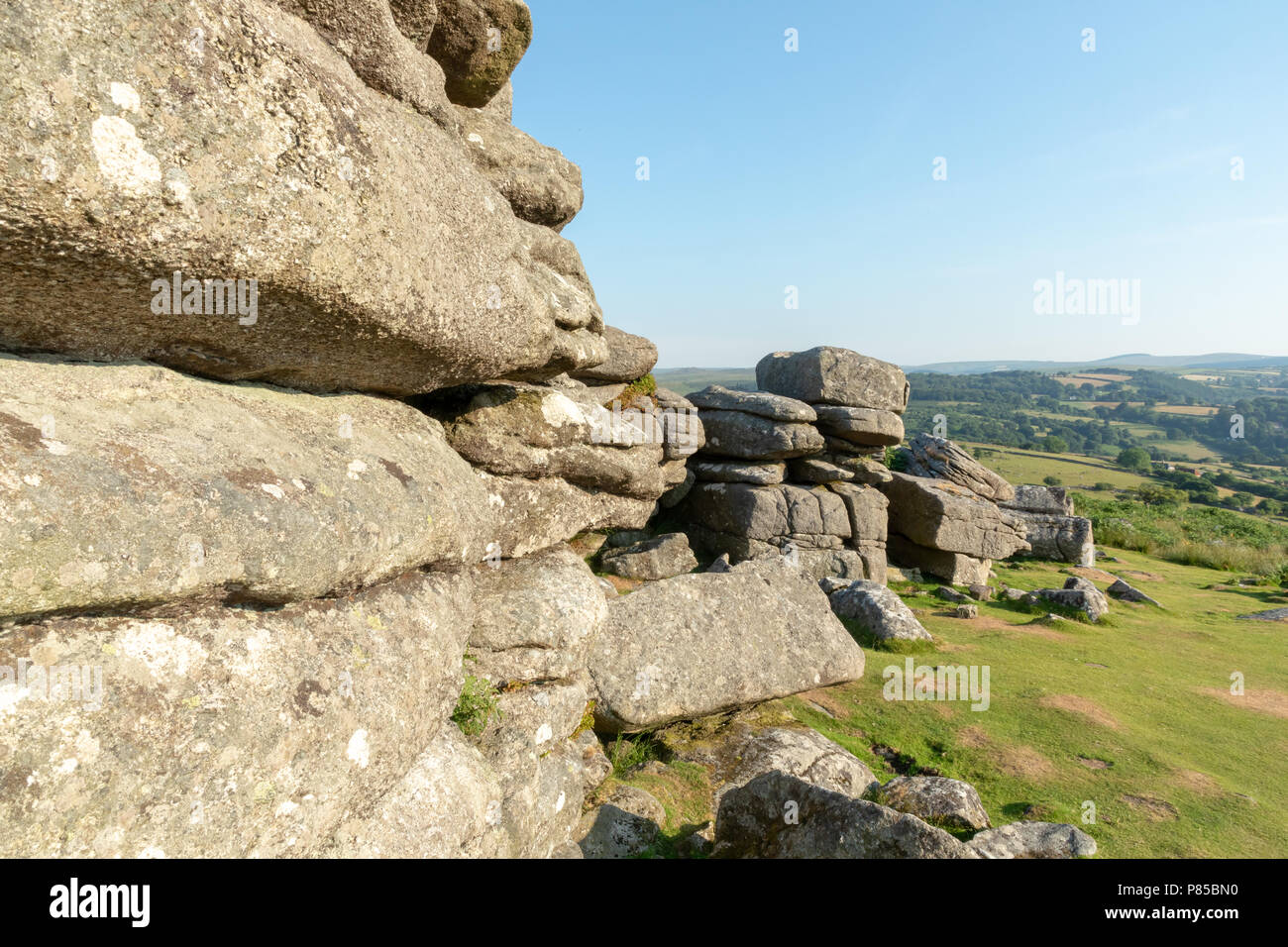 Combestone Tor Dartmoor Devon England July 06, 20818 One of Dartmoor's ...