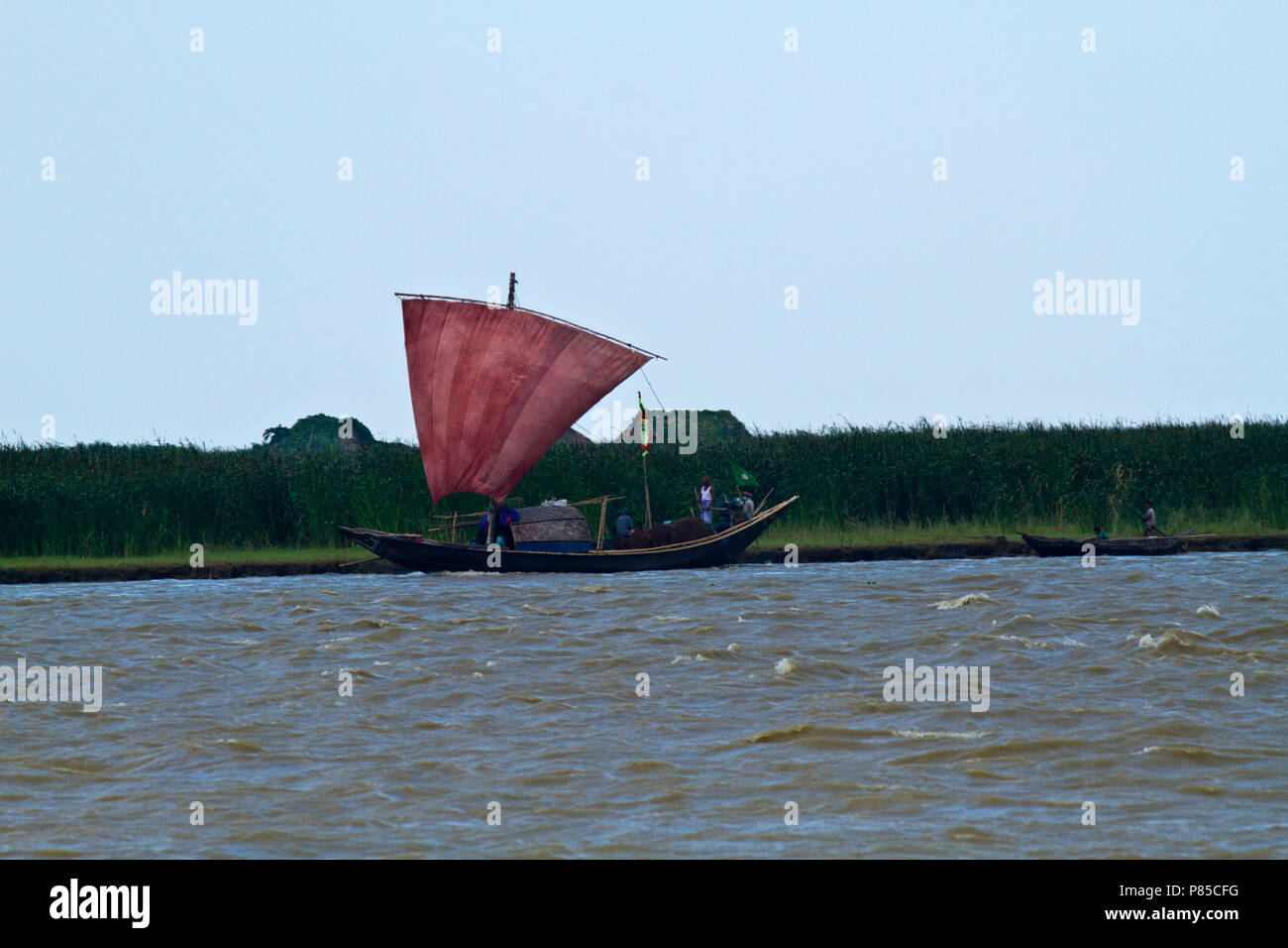 Fishing boat on the meghna river. Chandpur, Bangladesh Stock Photo - Alamy