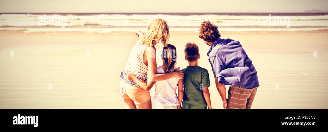 Female family rear view hi-res stock photography and images - Alamy