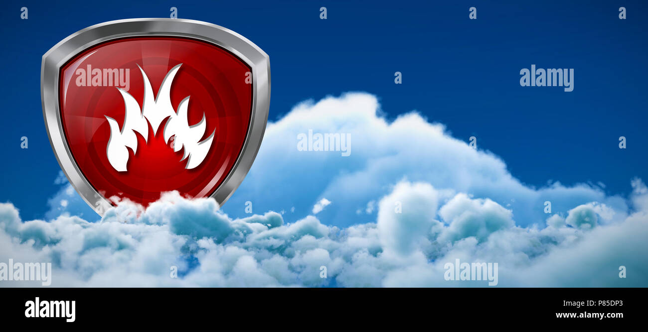 Composite image of red fire symbol Stock Photo - Alamy