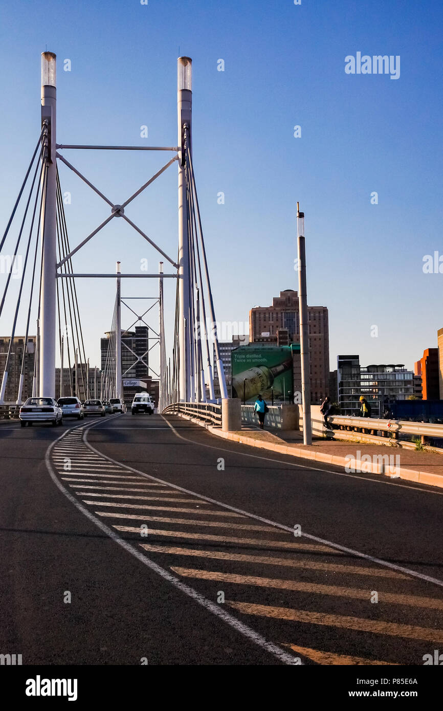 Johannesburg, South Africa, September 11, 2011, Nelson Mandela Bridge ...