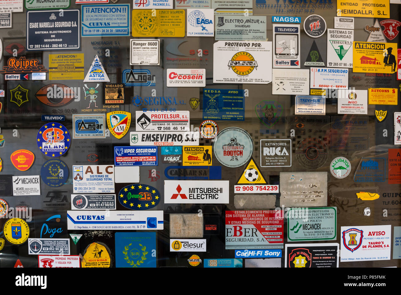 Security stickers hi-res stock photography and images - Alamy