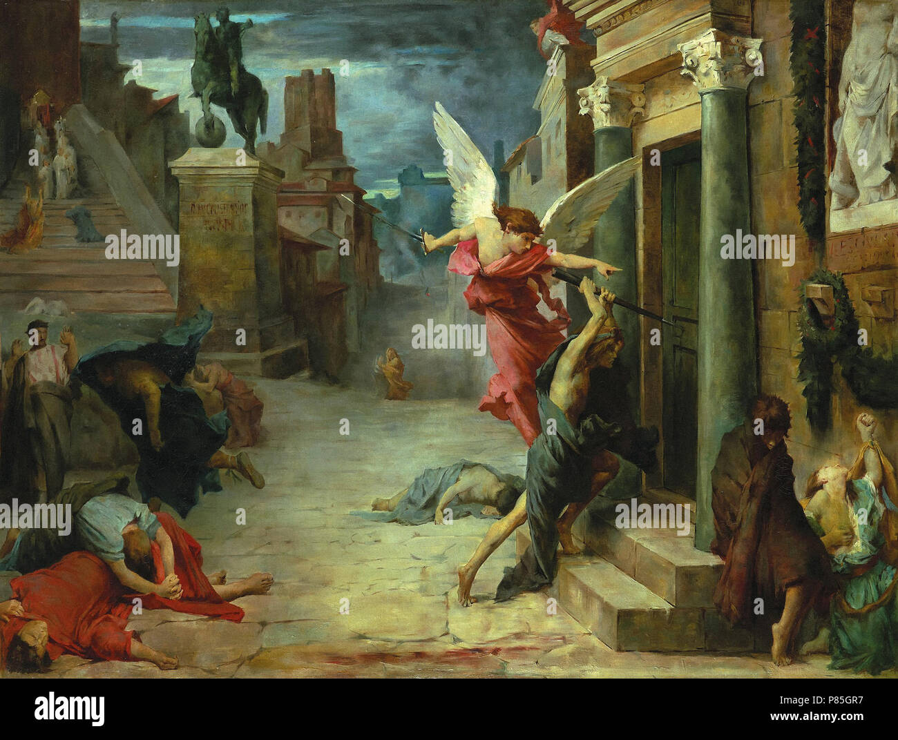 Delaunay Jules Elie - Peste a Rome 2 Stock Photo - Alamy