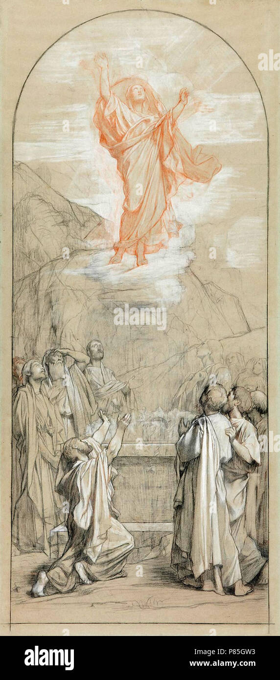Delaunay Jules Elie - Sketch for the Assumption Stock Photo - Alamy