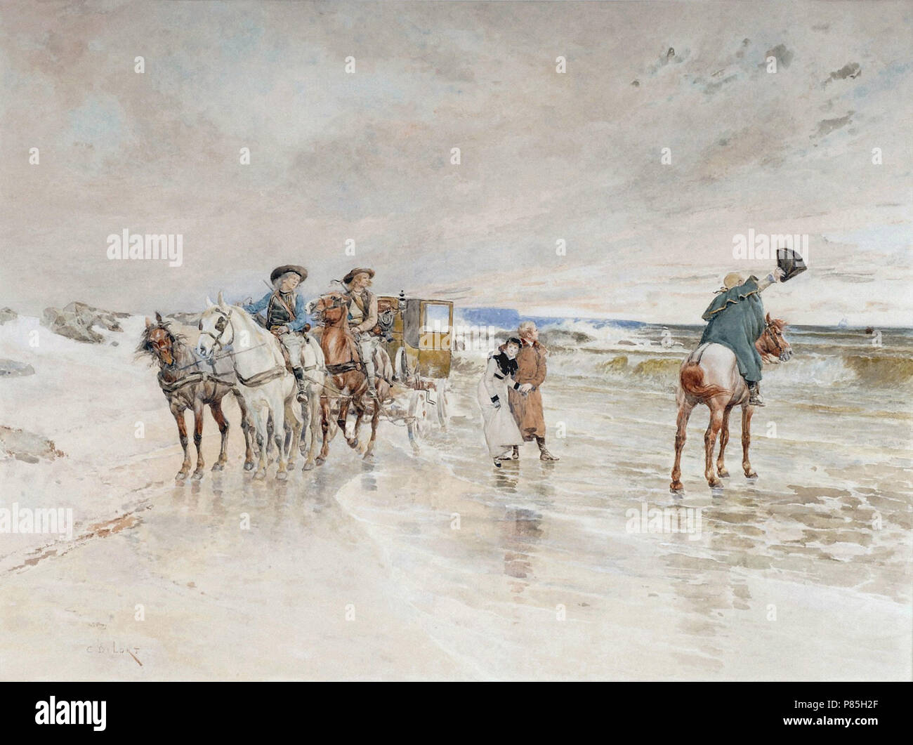 Delort Charles Edouard Edmond - Farewell Stock Photo - Alamy