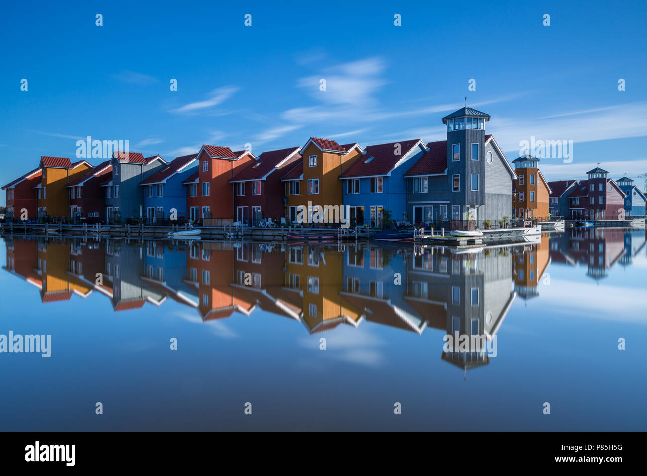 Groningen cityscape Reitdiephaven Stock Photo - Alamy