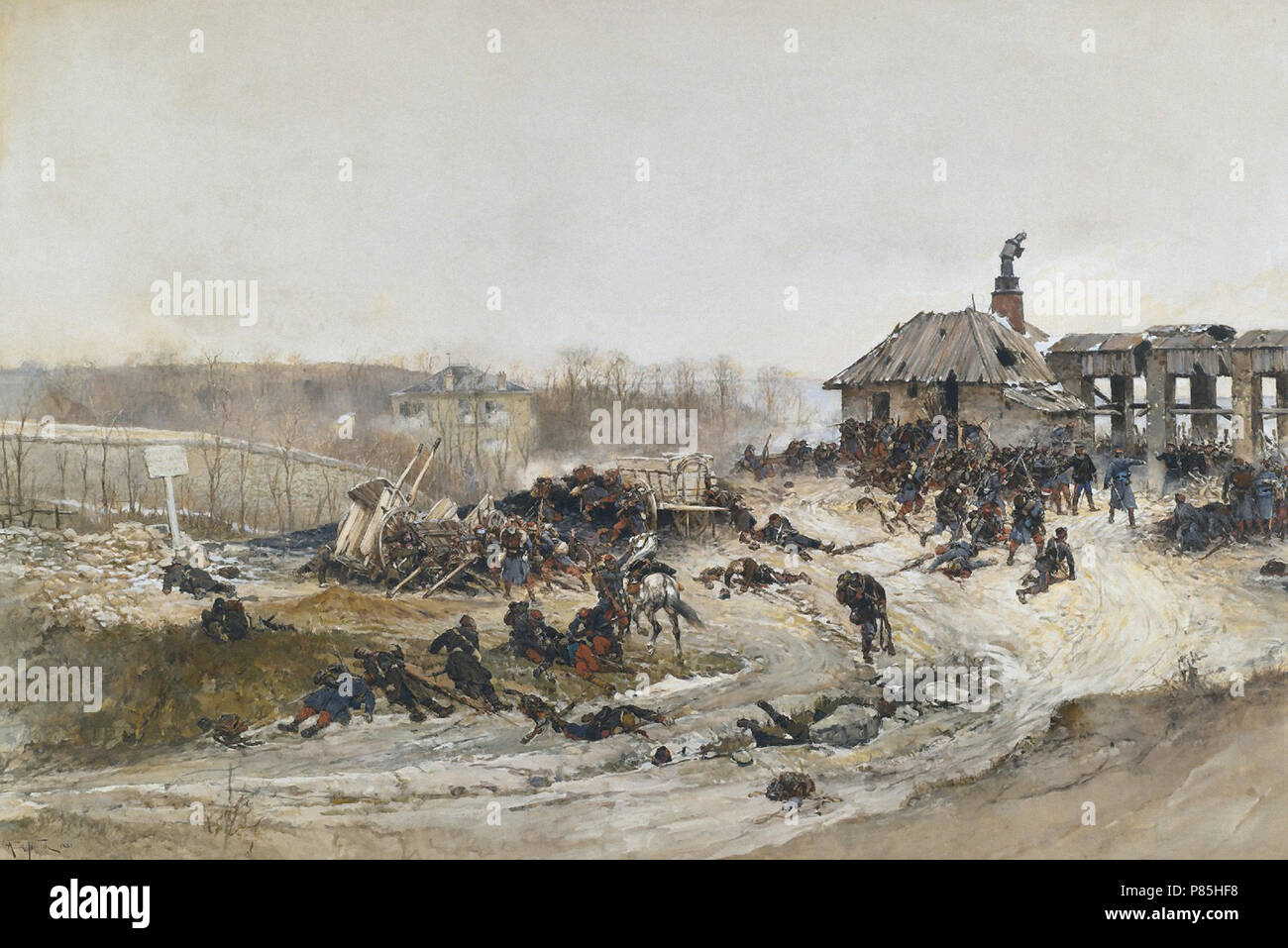 Detaille Jean Baptiste Edouard - Study for the Panorama of the Battle ...
