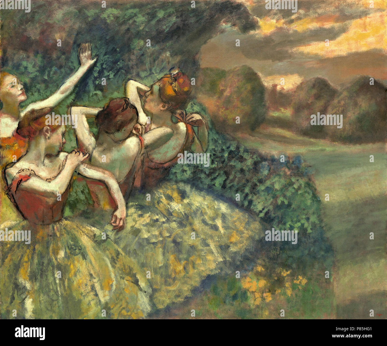 Edgar degas four dancers hi-res stock photography and images - Alamy
