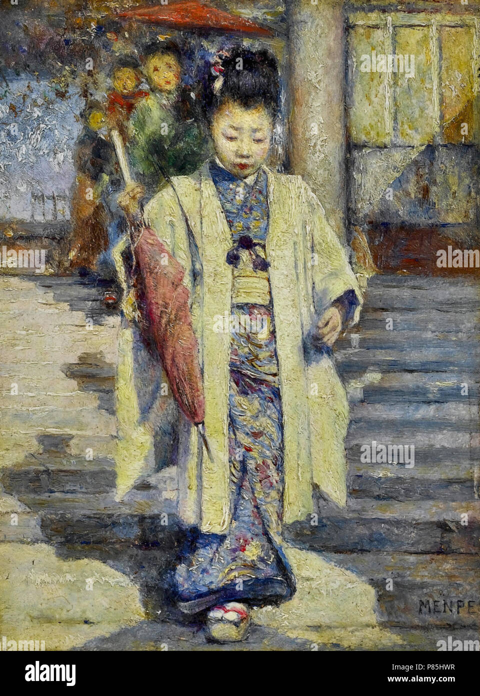 Menpes Mortimer Luddington - a Geisha Stock Photo - Alamy