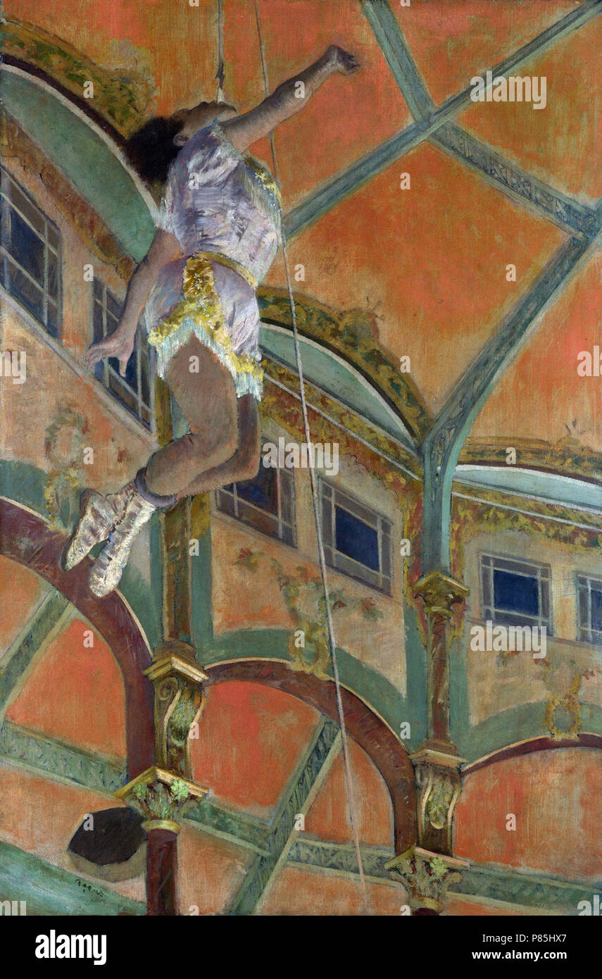 Edgar Degas - Miss Lala at the Cirque Fernando 2 1879 Stock Photo - Alamy